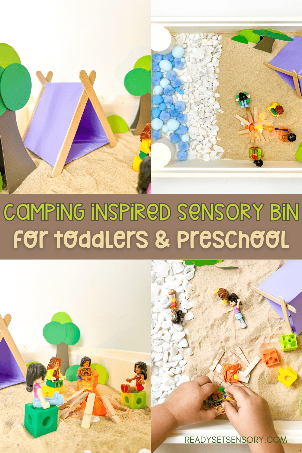 Camping Sensory Bin for Toddlers and Preschoolers - Ready Set Sensory