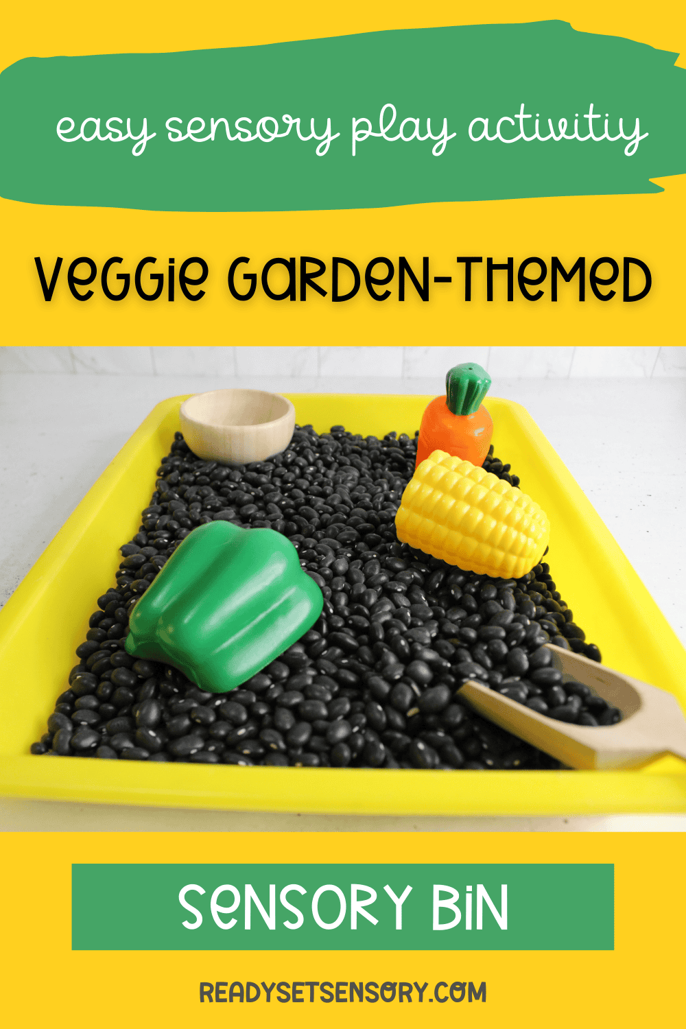 Veggie Garden Sensory Bin (Easy Set Up!) - Ready Set Sensory