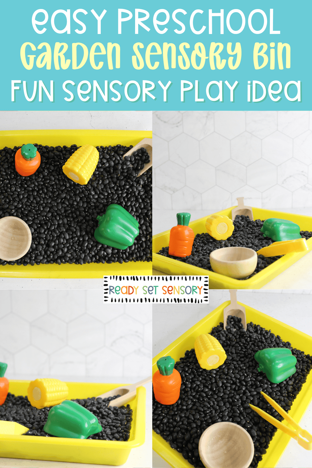 Veggie Garden Sensory Bin (Easy Set Up!) - Ready Set Sensory
