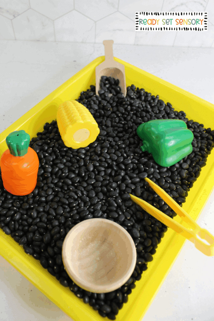 Veggie Garden Sensory Bin (Easy Set Up!) - Ready Set Sensory