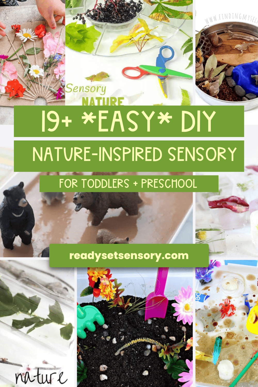 19+ Easy Nature Inspired Sensory Activities for Toddlers & Preschoolers ...