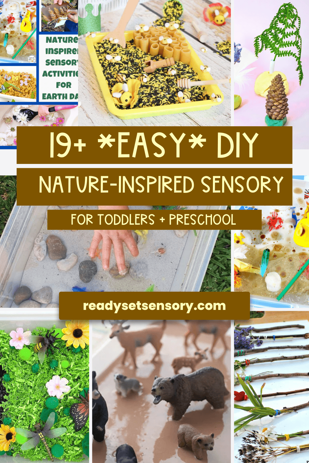 19+ Easy Nature Inspired Sensory Activities for Toddlers & Preschoolers ...