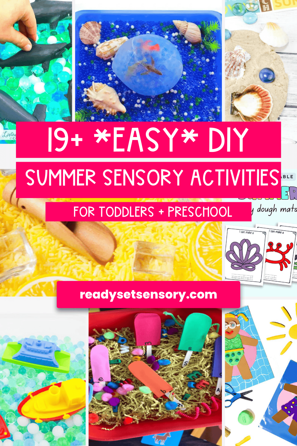 29+ Easy Summer Sensory Activities (Low Prep Ideas for Kids) - Ready ...