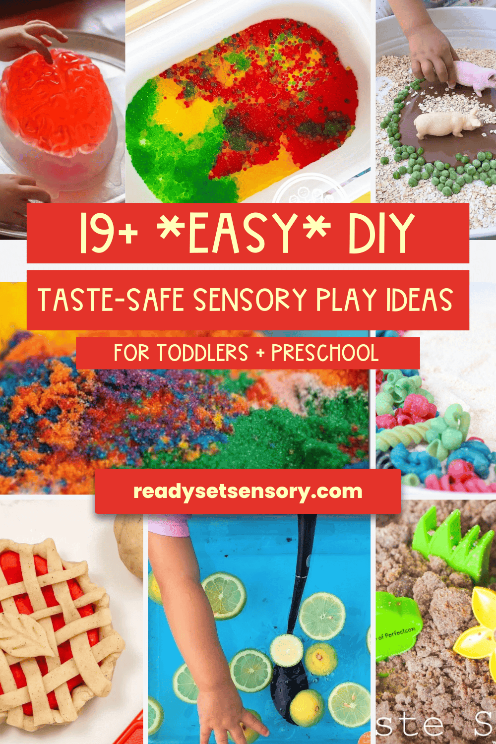 19+ Taste Safe Sensory Play Ideas for Babies, Toddlers, and ...