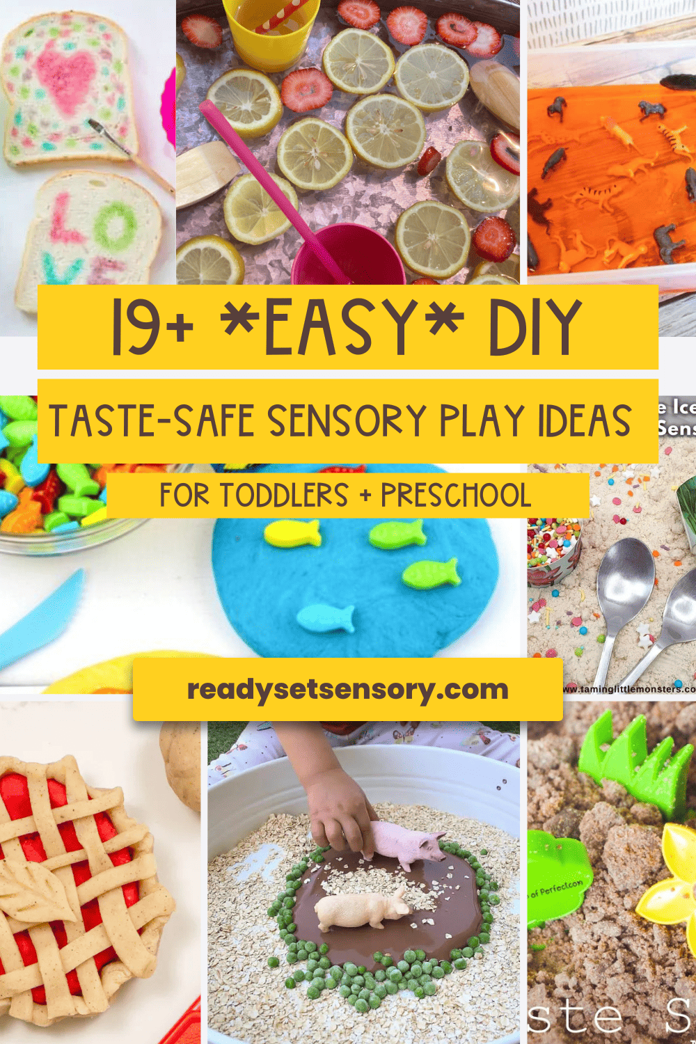 19+ Taste Safe Sensory Play Ideas for Babies, Toddlers, and ...