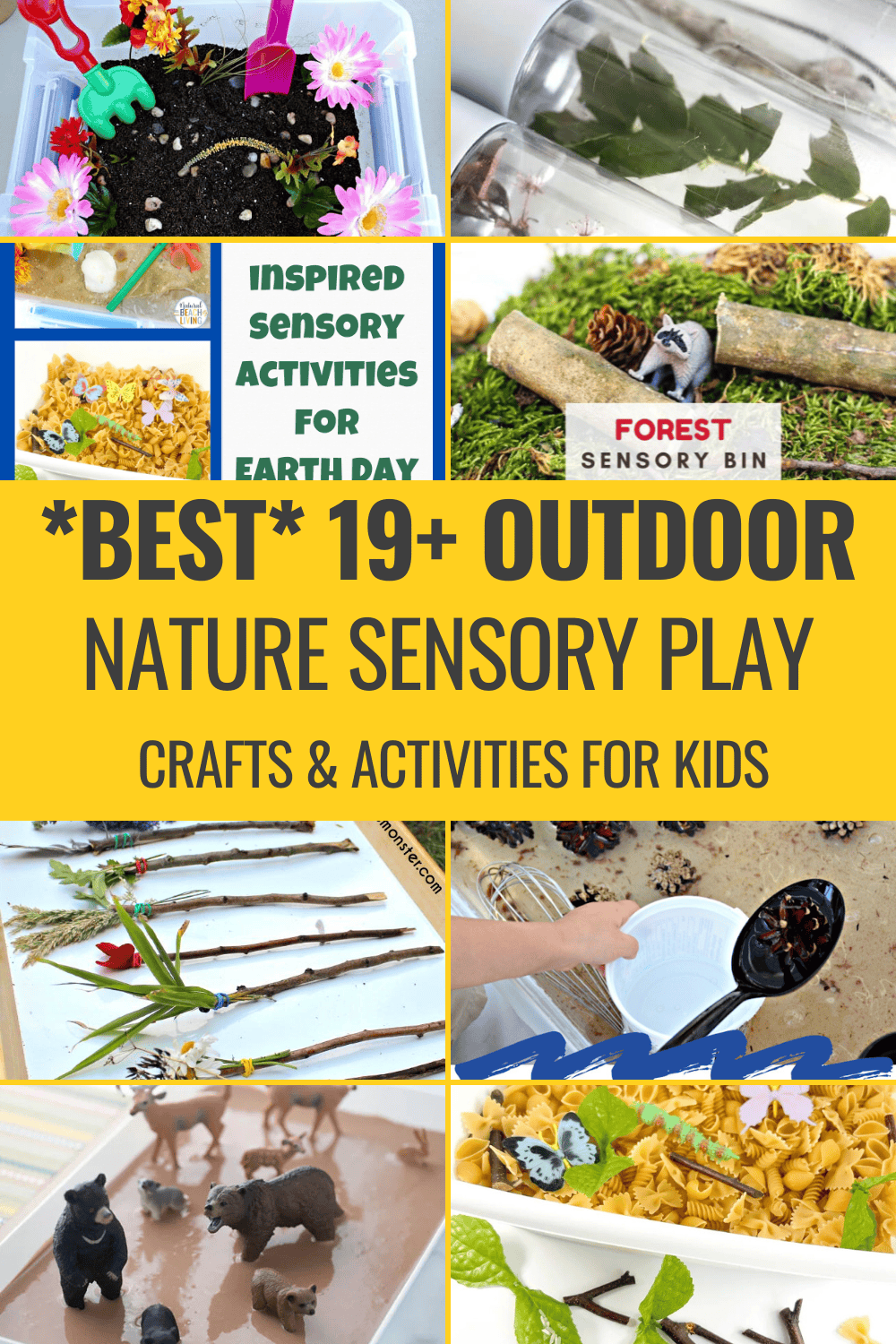 19+ Easy Nature Inspired Sensory Activities for Toddlers & Preschoolers ...