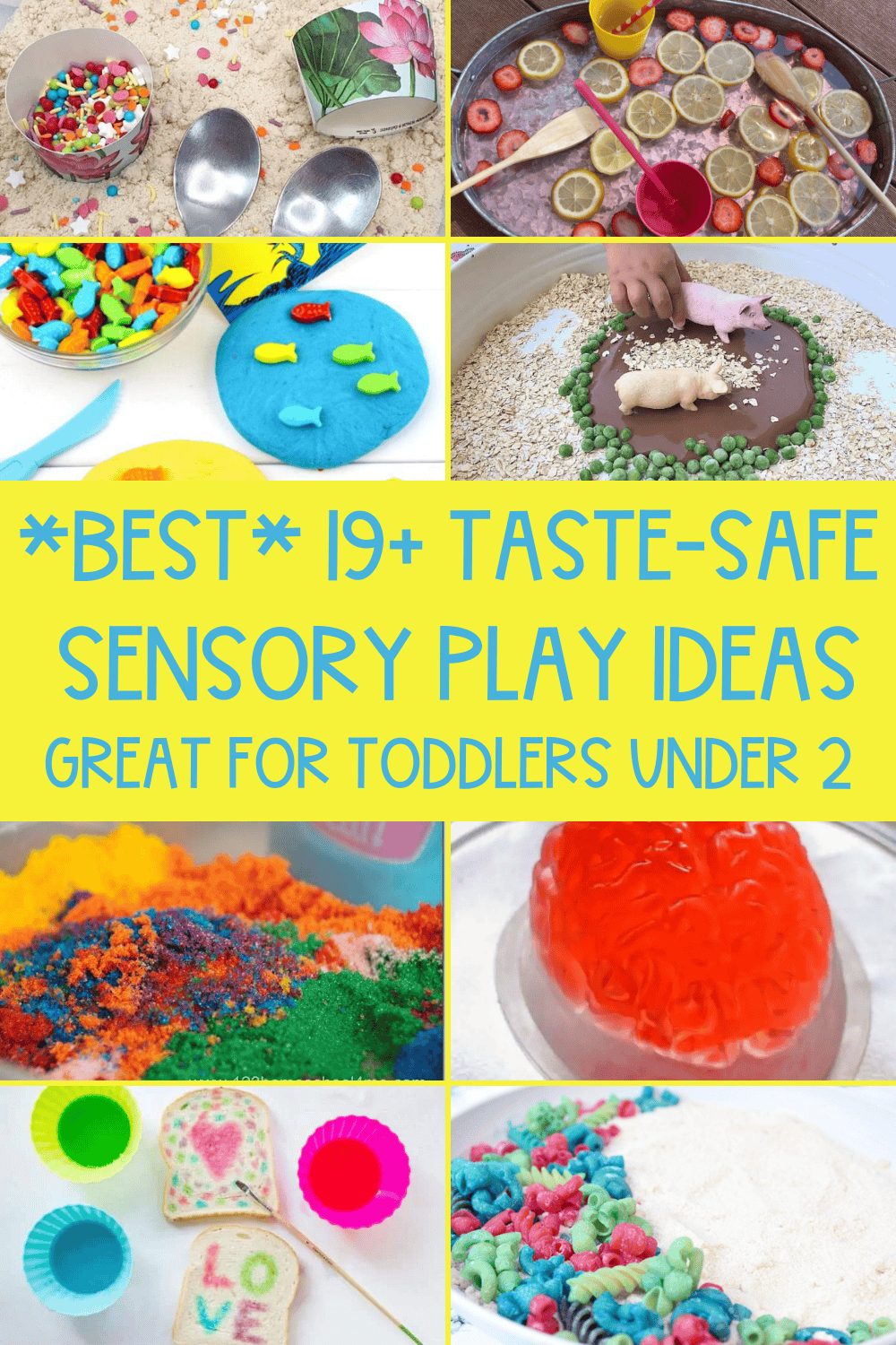19+ Taste Safe Sensory Play Ideas for Babies, Toddlers, and ...