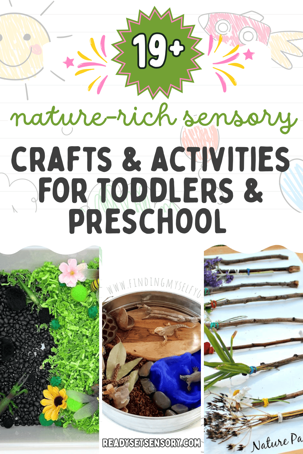 19+ Easy Nature Inspired Sensory Activities for Toddlers & Preschoolers ...