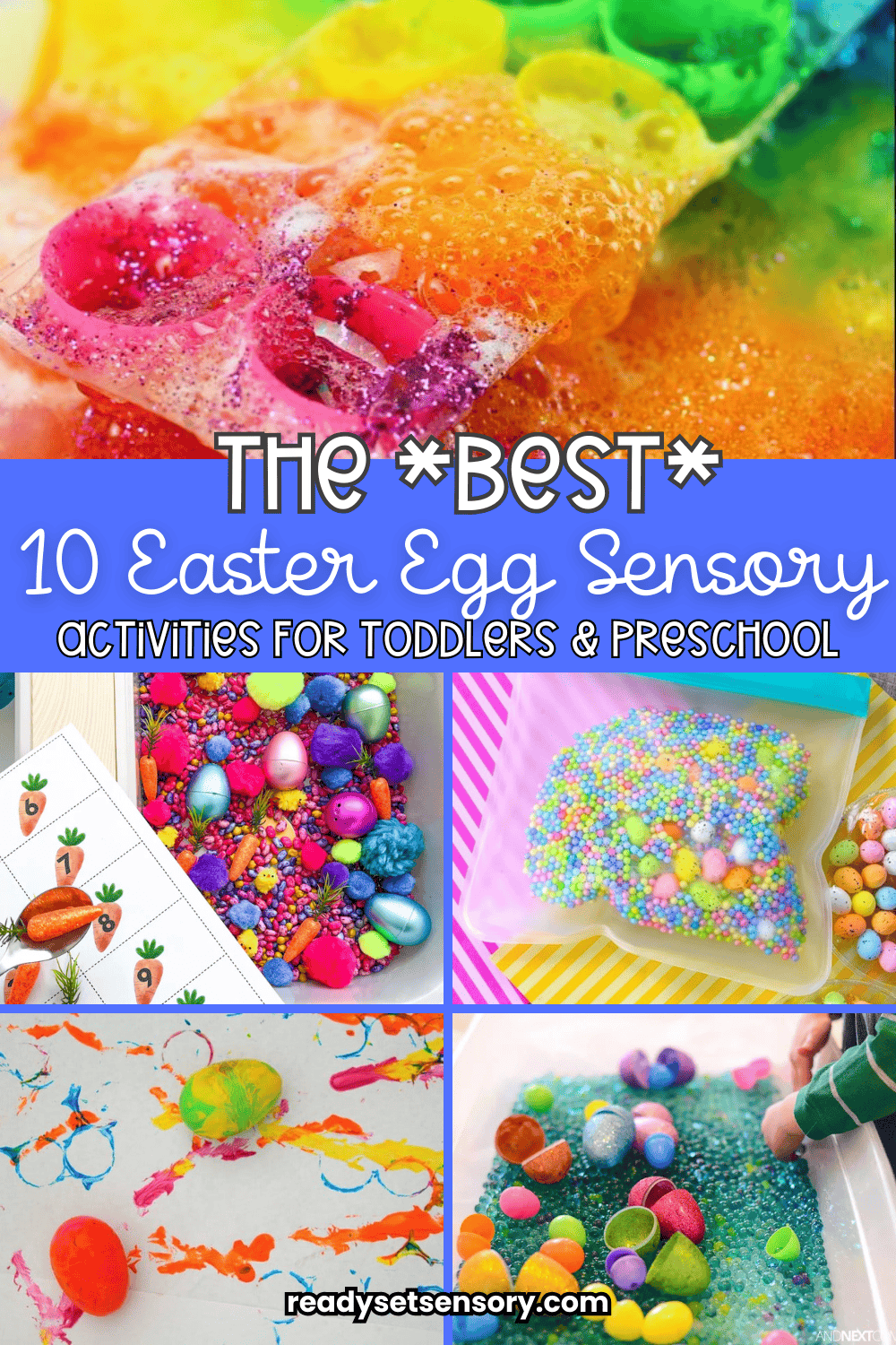 10 Fun and Easy Easter Egg Sensory Play Ideas - Ready Set Sensory
